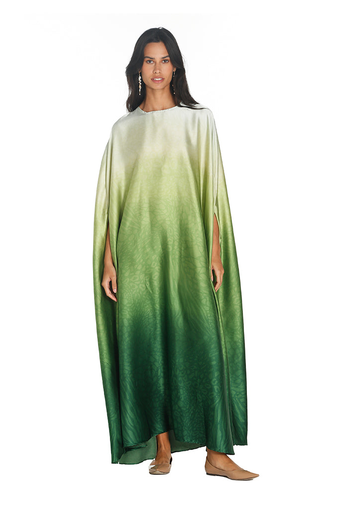 Green Gradient Tent Kaftan – Bambah