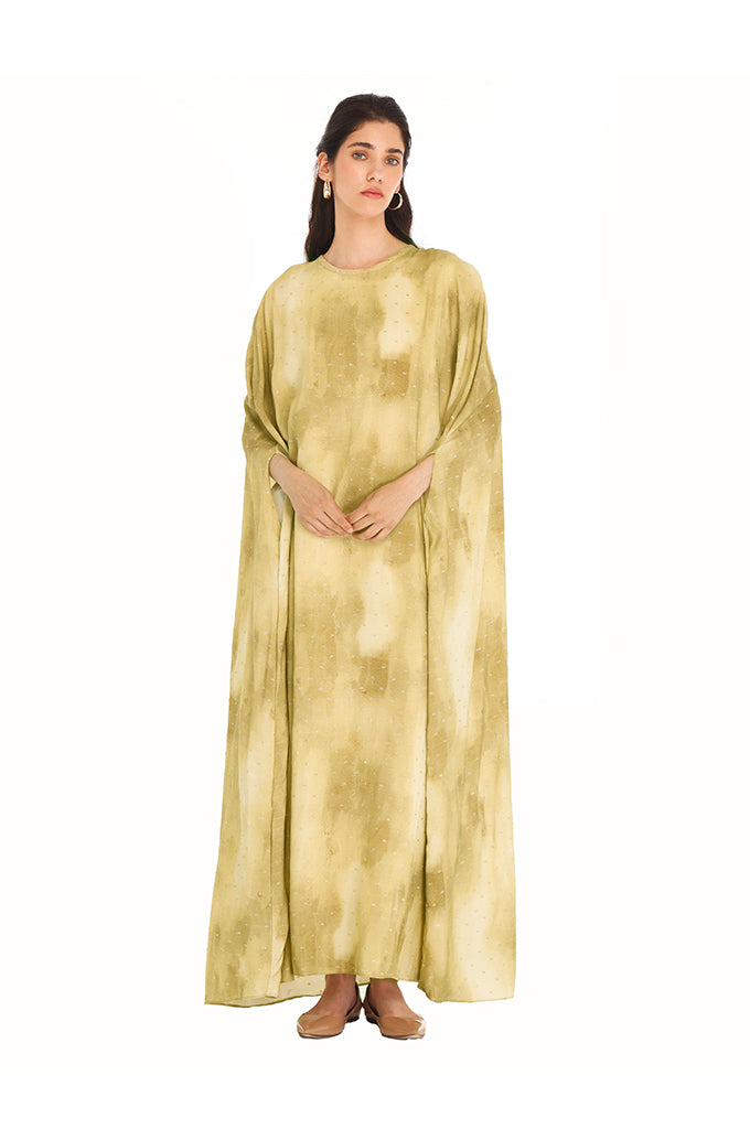 Green Gradient Tent Kaftan – Bambah